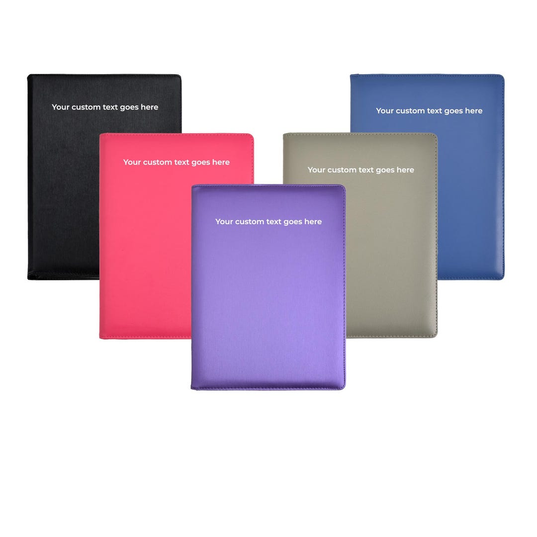 Personalised Text 24 Pockets 48 Sides A4 Presentation Folder Document ...