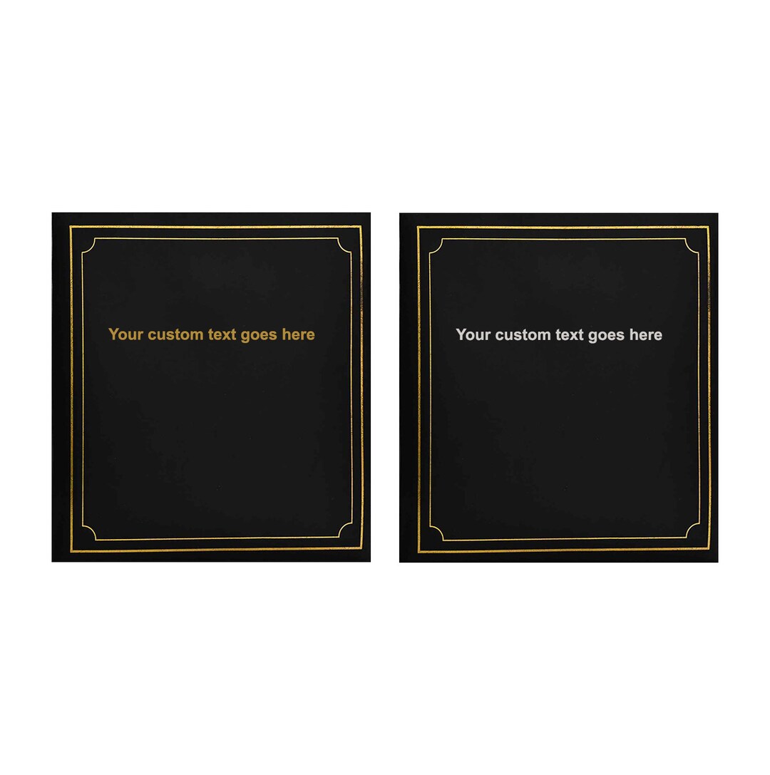 Personalised Slip in Photo Album 500 Holds 4x6" Gold Padded Black - Etsy UK