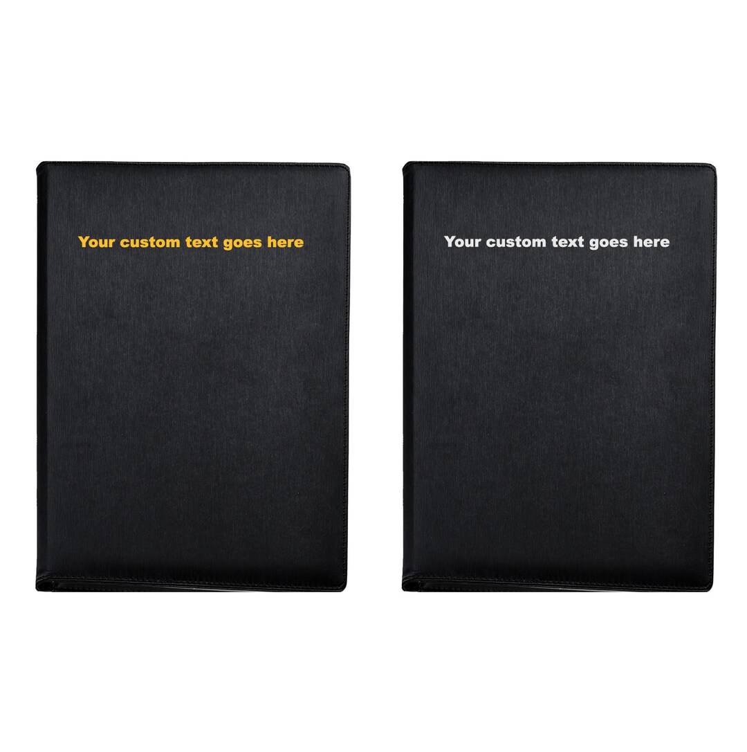 Personalised Text 24 Pockets 48 Sides A4 Presentation Folder Document ...
