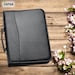 Personalised Text A4 Zipped Conference Folder Executive Portfolio ...