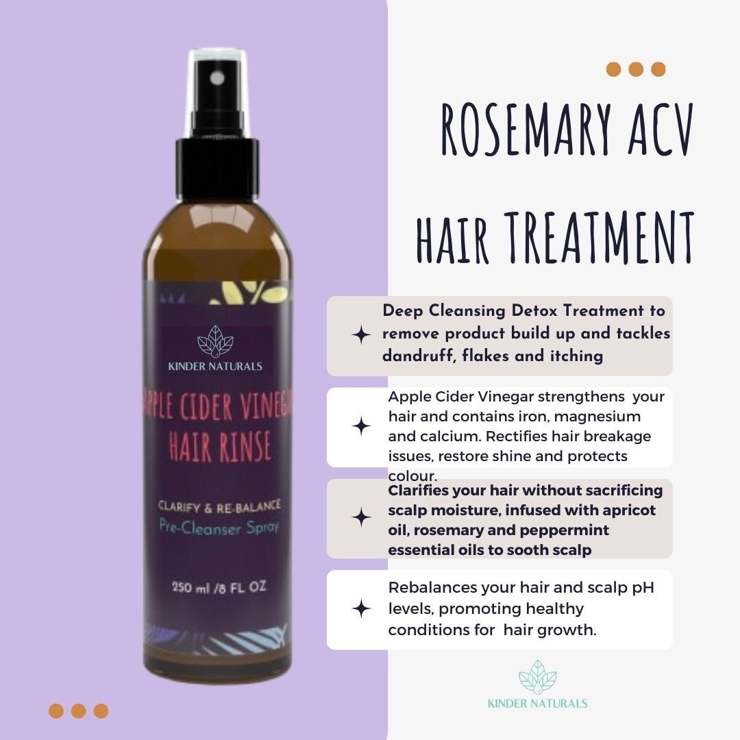 Apple Cider Vinegar ACV Hair Rinse Clarify Pre Treatment Cleanser ...