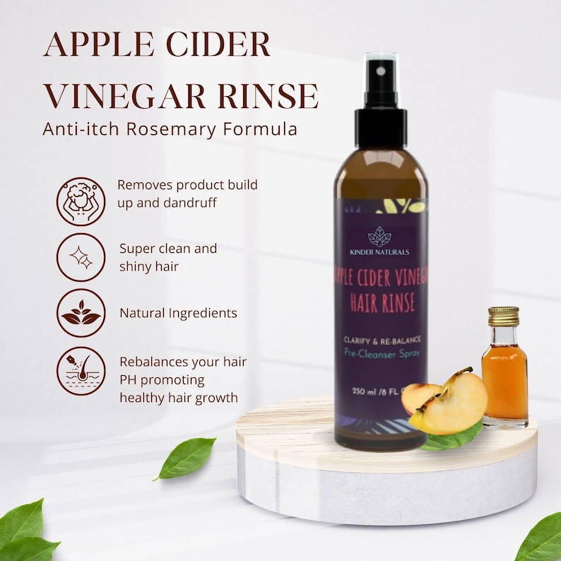 Apple Cider Vinegar ACV Hair Rinse Clarify Pre Treatment Cleanser ...