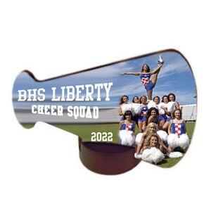 Megaphone Shaped Desk Award Plaque for Cheerleaders, Cheer Coach ...
