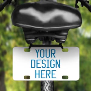 Your Design Personalized Bike Plates and License Plates 6 Sizes to ...