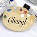 Artist's Name Tags, Palette Shaped Name Badges, Custom Printed Name ...