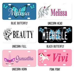 Custom Bicycle License Plates for Girls, Personalized With Any Name. 6 ...