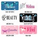 Custom Bicycle License Plates for Girls, Personalized With Any Name. 6 ...