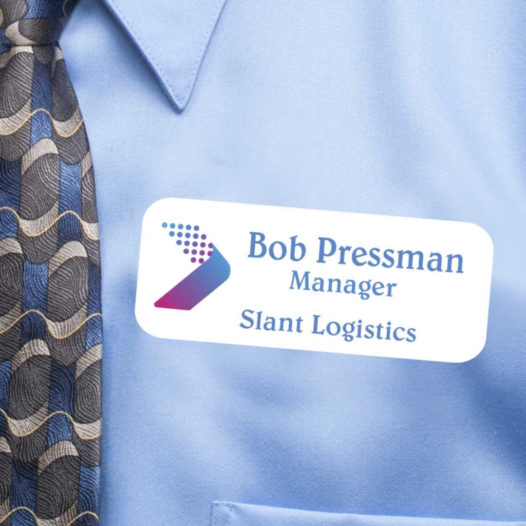 Personalized Name Badges, Custom Printed Name Tags Several Shapes and ...