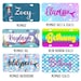 Custom Bicycle License Plates for Girls Personalized With Any - Etsy