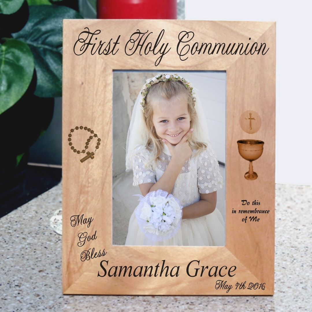 First Holy Communion Picture Frames Personalized for Boys or Girls ...