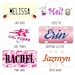 Custom Bicycle License Plates for Girls Personalized With Any - Etsy