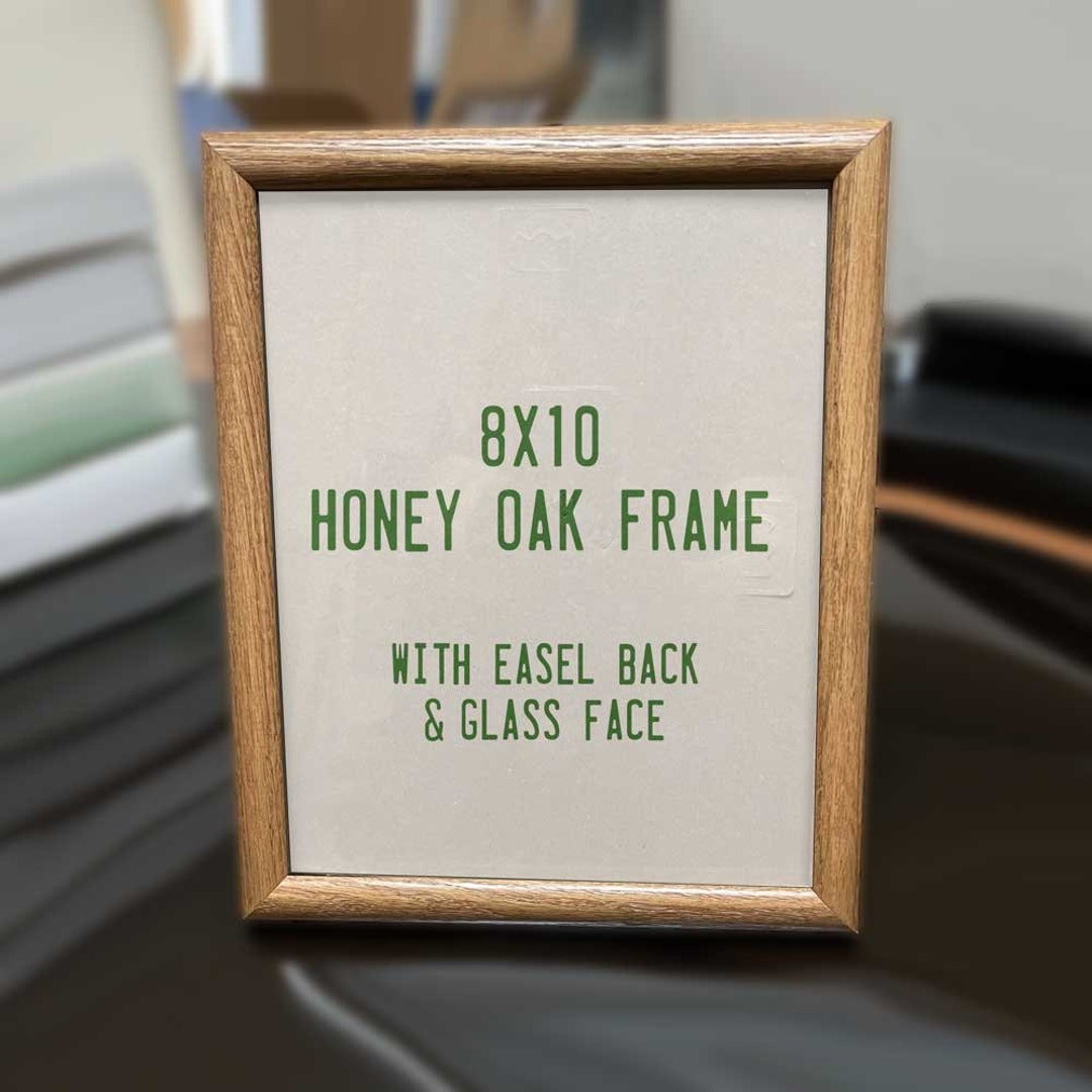 8x10 Honey Oak Frame Wood Frame Perfect for Photos or Wood Name Mats ...
