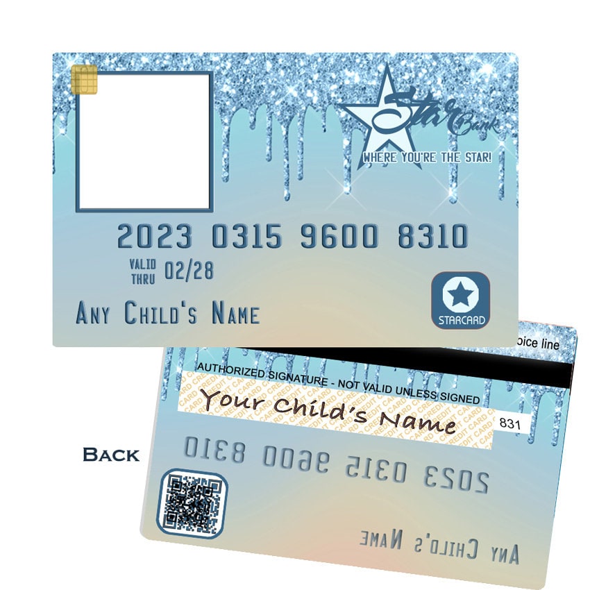 Child's Play Credit Card Fake Credit Cards for Kids - Etsy