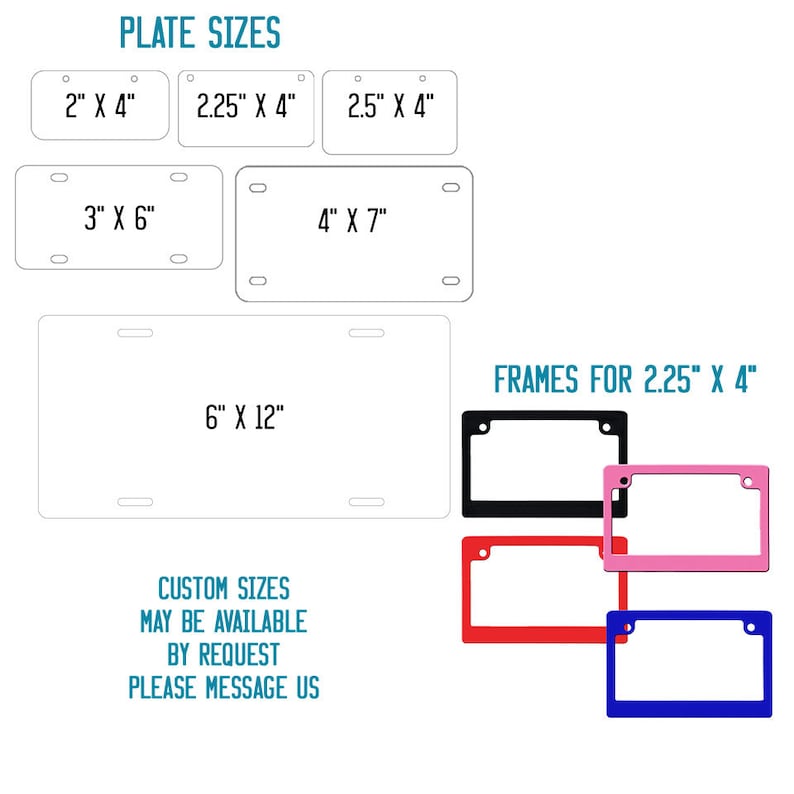 Custom Bicycle License Plates for Boys, Personalized With Any Name. 6 ...