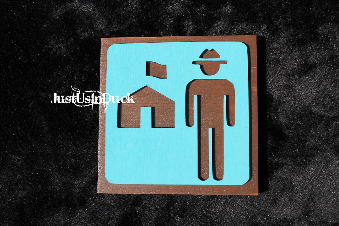 3D Park Ranger Station Symbol, National Park Icon Sign, State Park ...