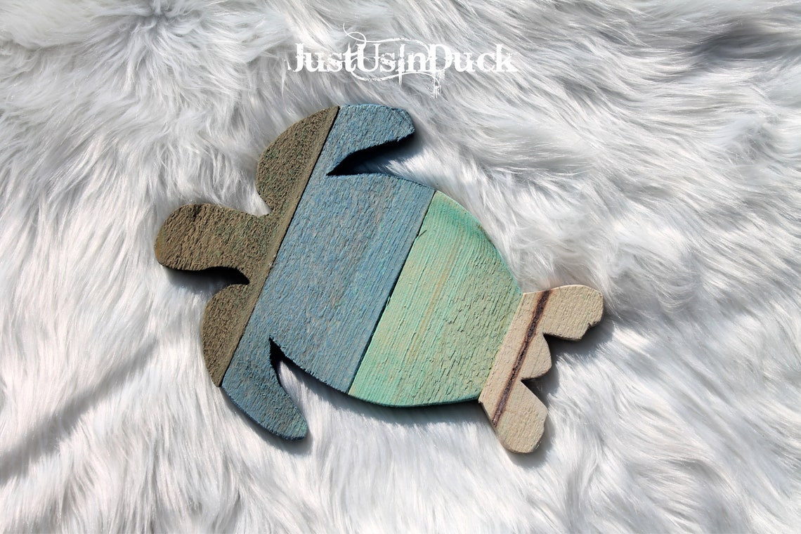 Large Wood Sea Turtle Wall Decor, Turtle Cutout, Coastal Wall Decor ...