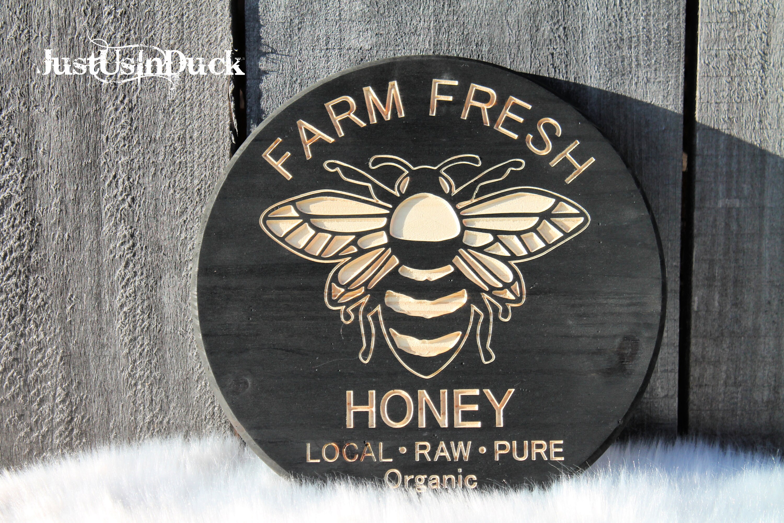 Local Honey Carved Wood Sign Organic Sign Farm Fresh Cabin - Etsy