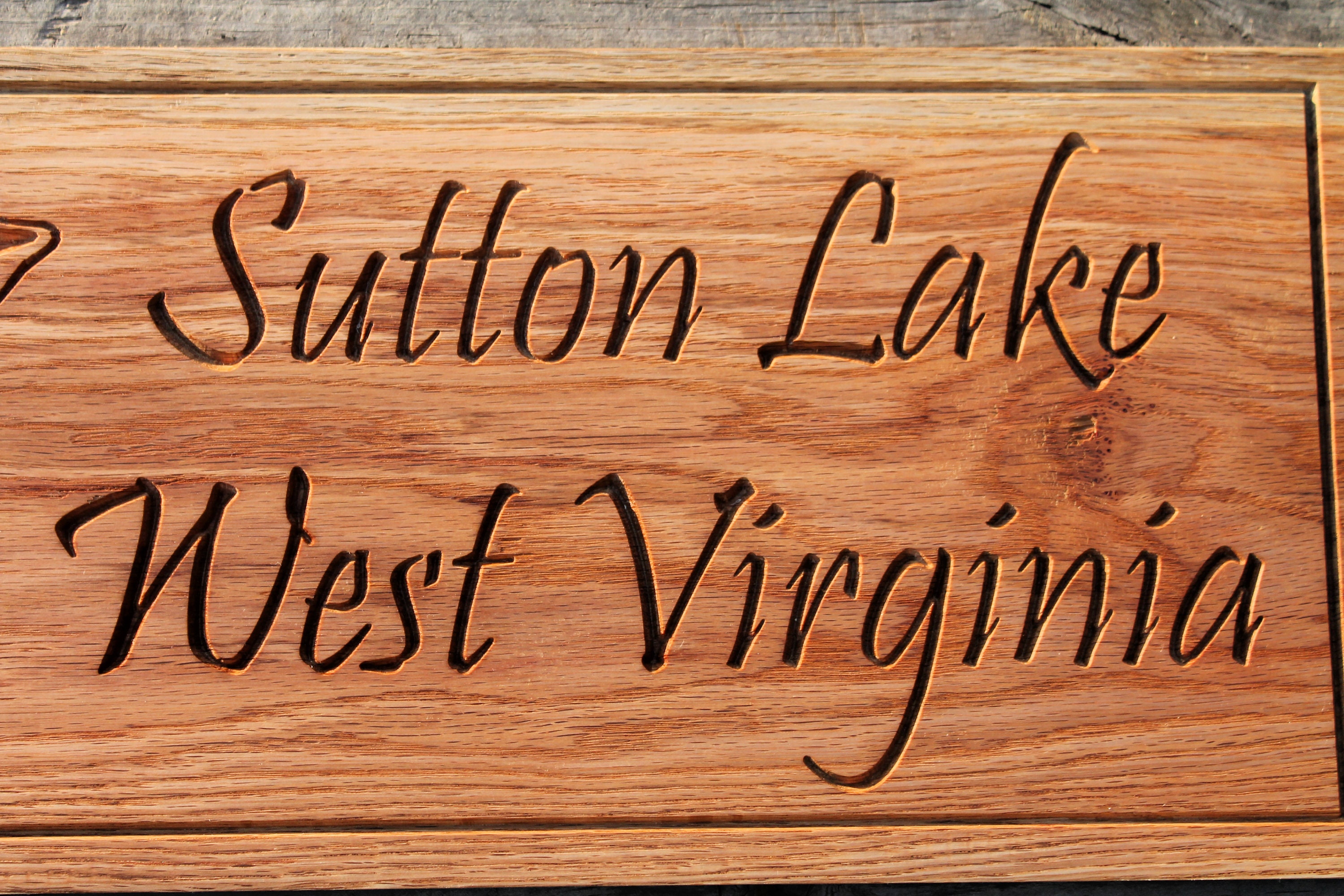 Personalized Lake Sign River State Oak Wood Sign Carved - Etsy Canada