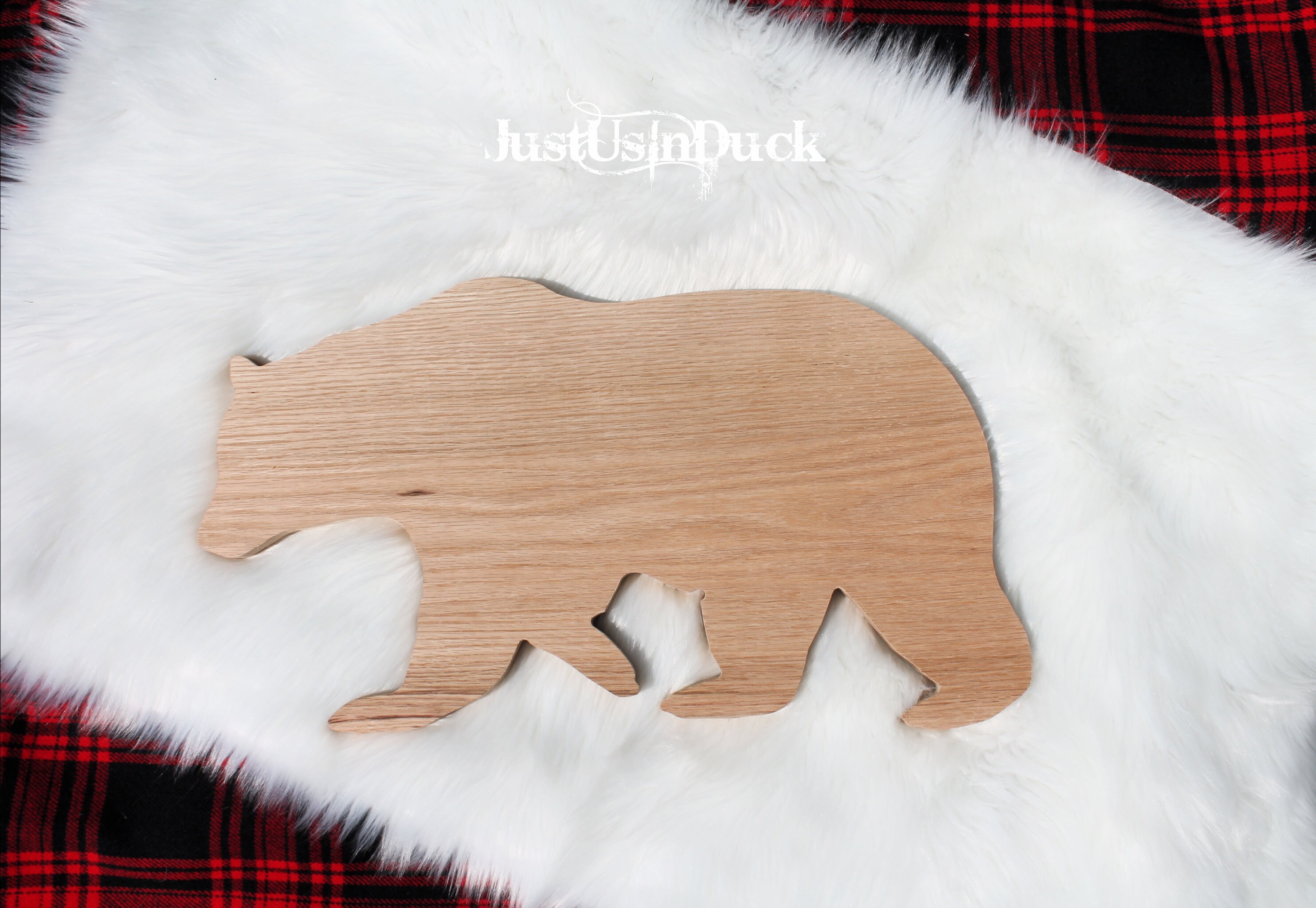 Gran decoración de la pared del oso de madera de roble macizo - Etsy España