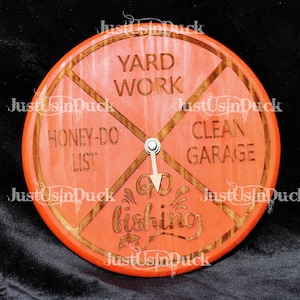 Personalized Chore Spinner Sign, Wood Sign, Spinning Wheel, Man Cave ...