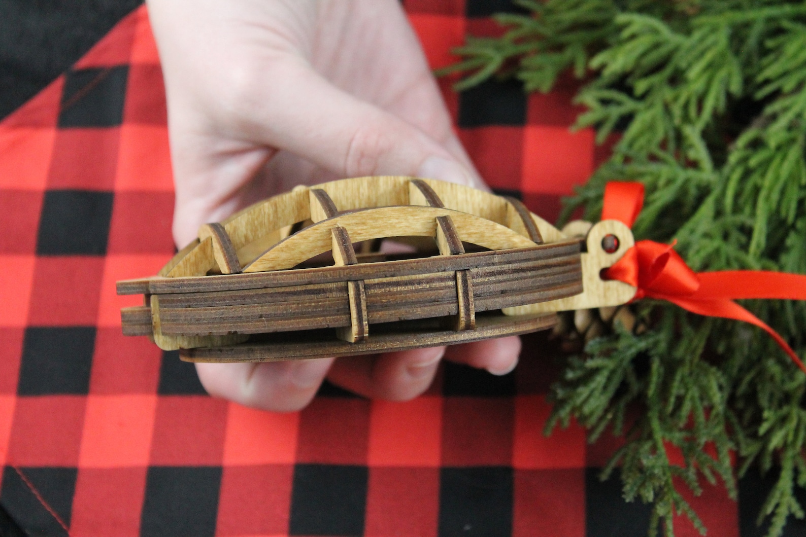 3D Santa Claus Compass Ornament, Interactive QR Code Santa Tracker ...