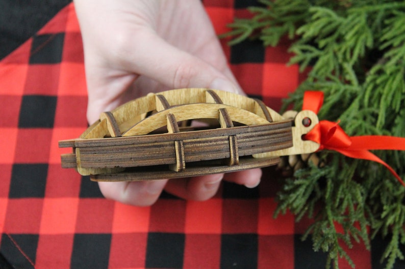 3D Santa Claus Compass Ornament, Interactive QR Code Santa Tracker ...