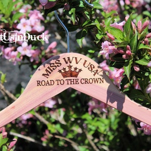 Personalized Logo Cedar Hanger, Custom Clothes Hanger, Laser Engraved ...