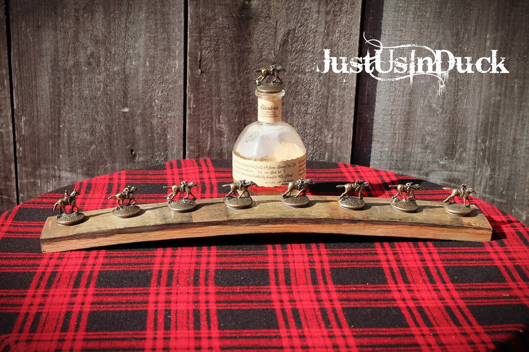 Whiskey Barrel Stave Display, Blanton Bottle Stopper Display, Bourbon ...