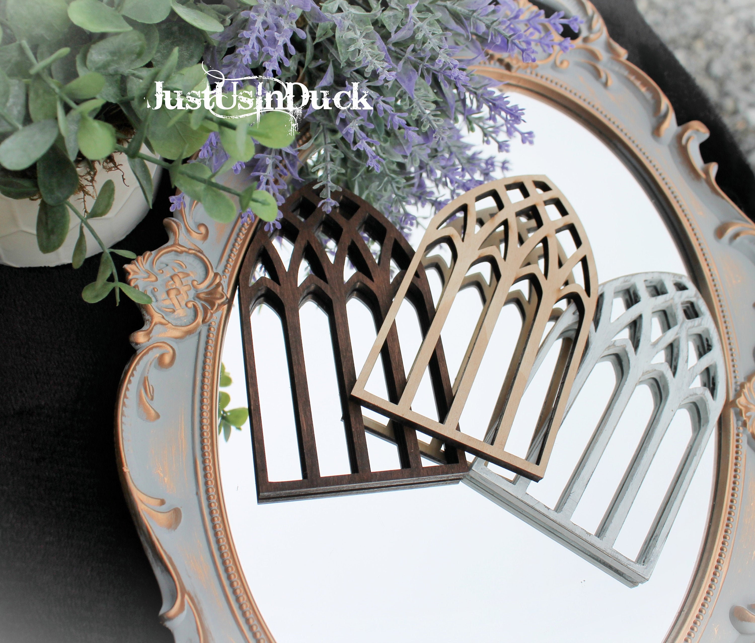 Cathedral Window Tiered Tray Decor Tiered Tray Styling - Etsy