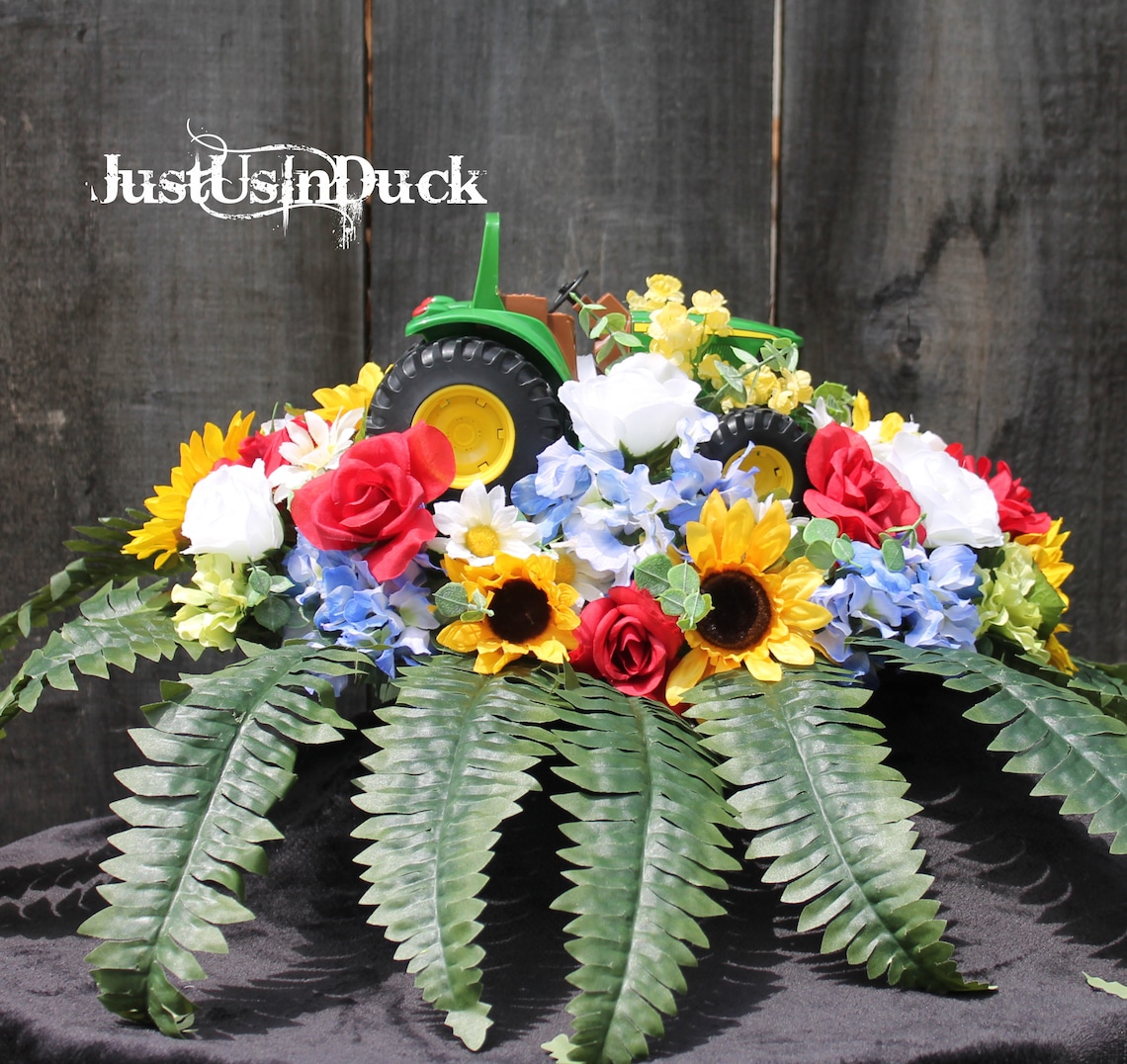 John Deere Tractor Cemetery Saddle Memorial Headstone Saddle | Etsy