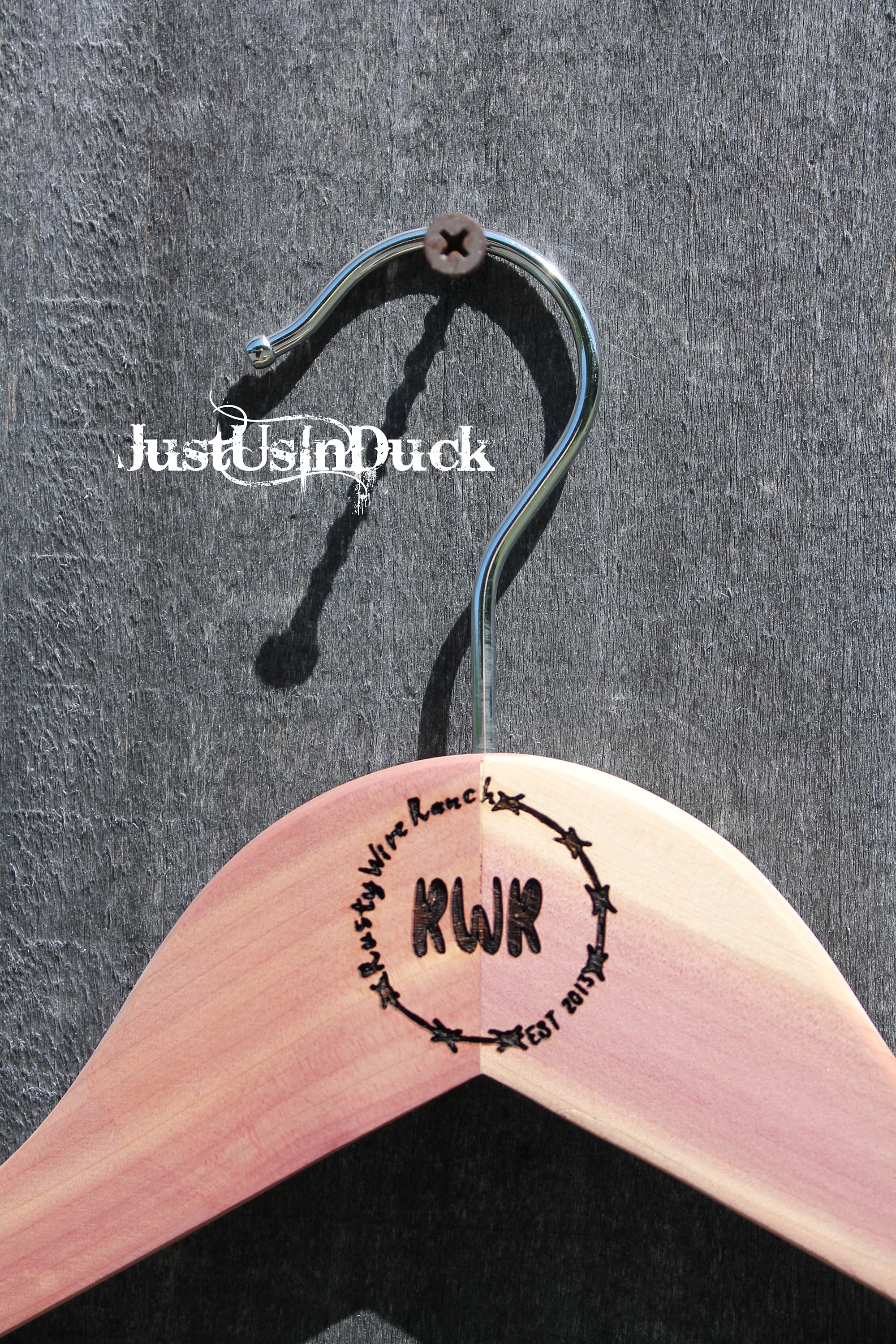 Personalized Logo Cedar Hanger, Custom Clothes Hanger, Laser Engraved ...