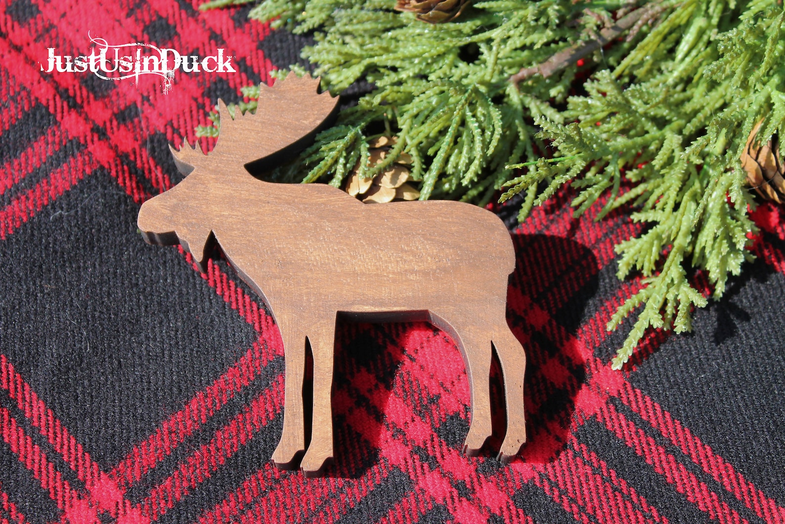 Wood Moose Cutout Rustic Wooden Moose Tiered Tray Styling - Etsy