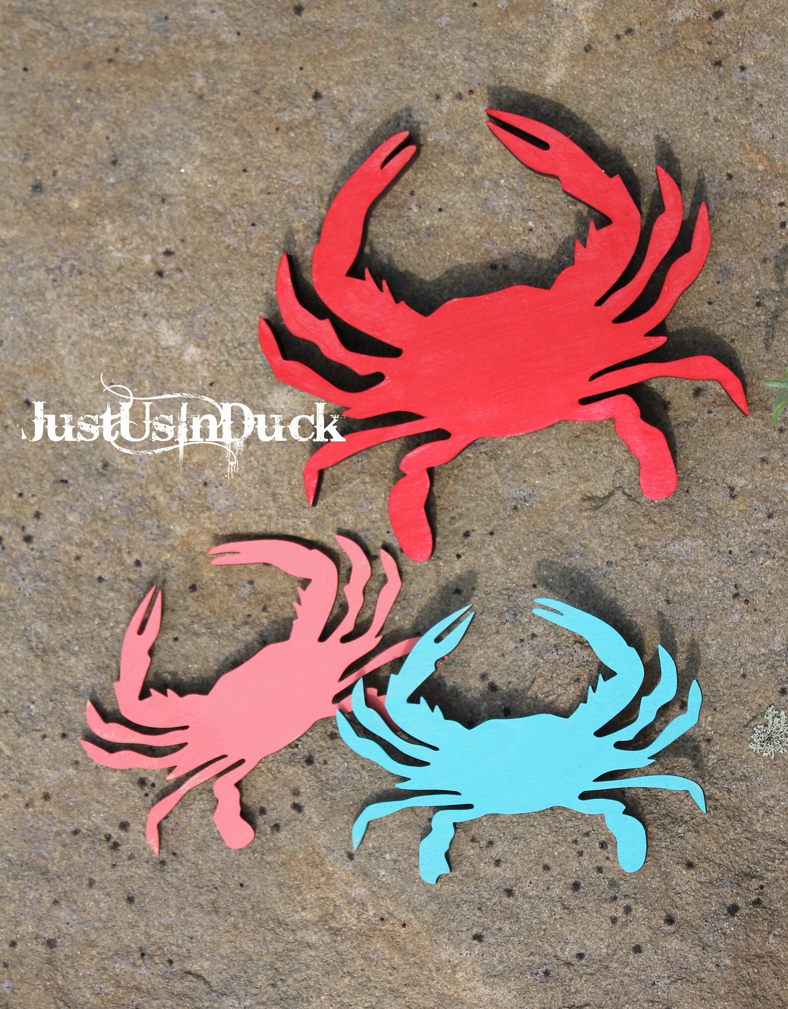 Wood Crab Cutout Rustic Wooden Crab Tiered Tray Styling - Etsy