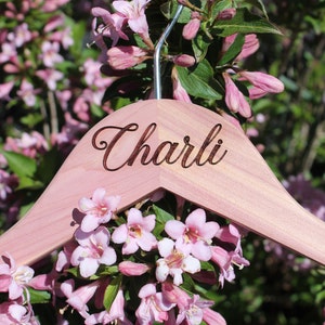 Personalized Logo Cedar Hanger, Custom Clothes Hanger, Laser Engraved ...