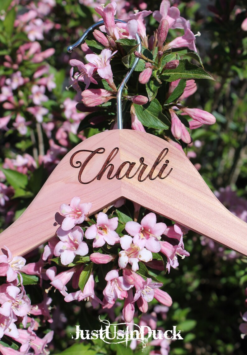 Personalized Logo Cedar Hanger, Custom Clothes Hanger, Laser Engraved ...