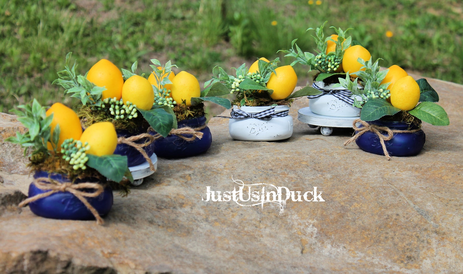 Set of Lemon Mason Jar Decor Lemon Tiered Tray Tiered Tray - Etsy