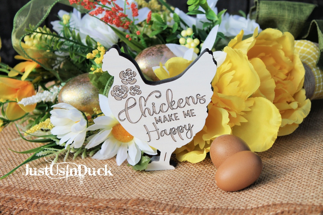 Wood Chicken Cutout, Rustic Wooden Hen Tiered Tray Styling, Tiered Tray ...