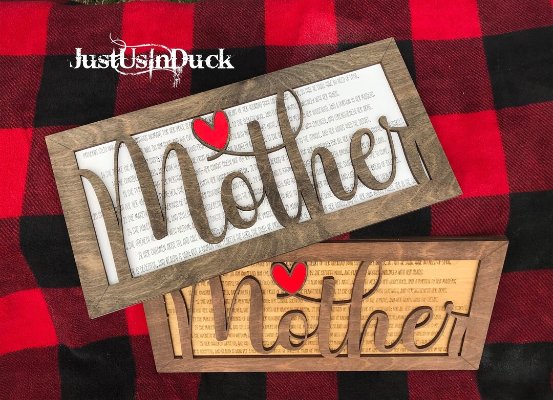 Small Mother Sign, Virtuous Woman Proverbs 31 Wood Sign, Mom Gifts ...