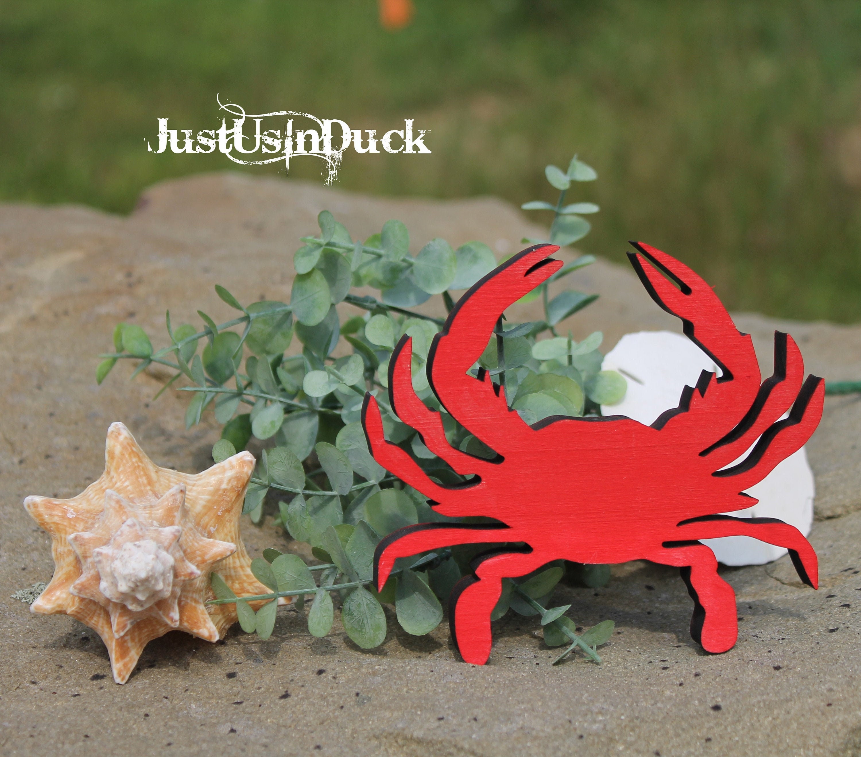 Wood Crab Cutout Rustic Wooden Crab Tiered Tray Styling - Etsy