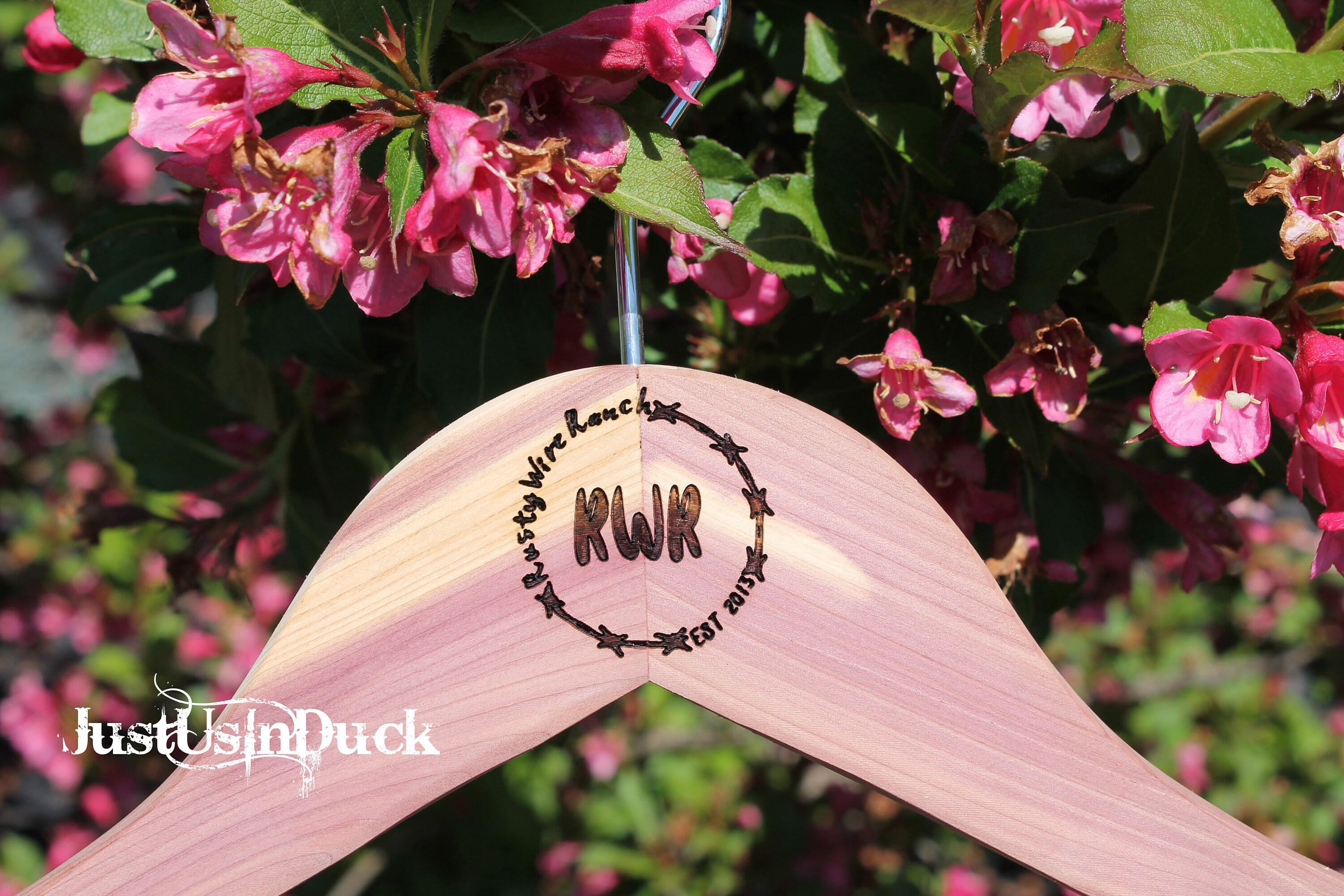 Personalized Logo Cedar Hanger, Custom Clothes Hanger, Laser Engraved ...