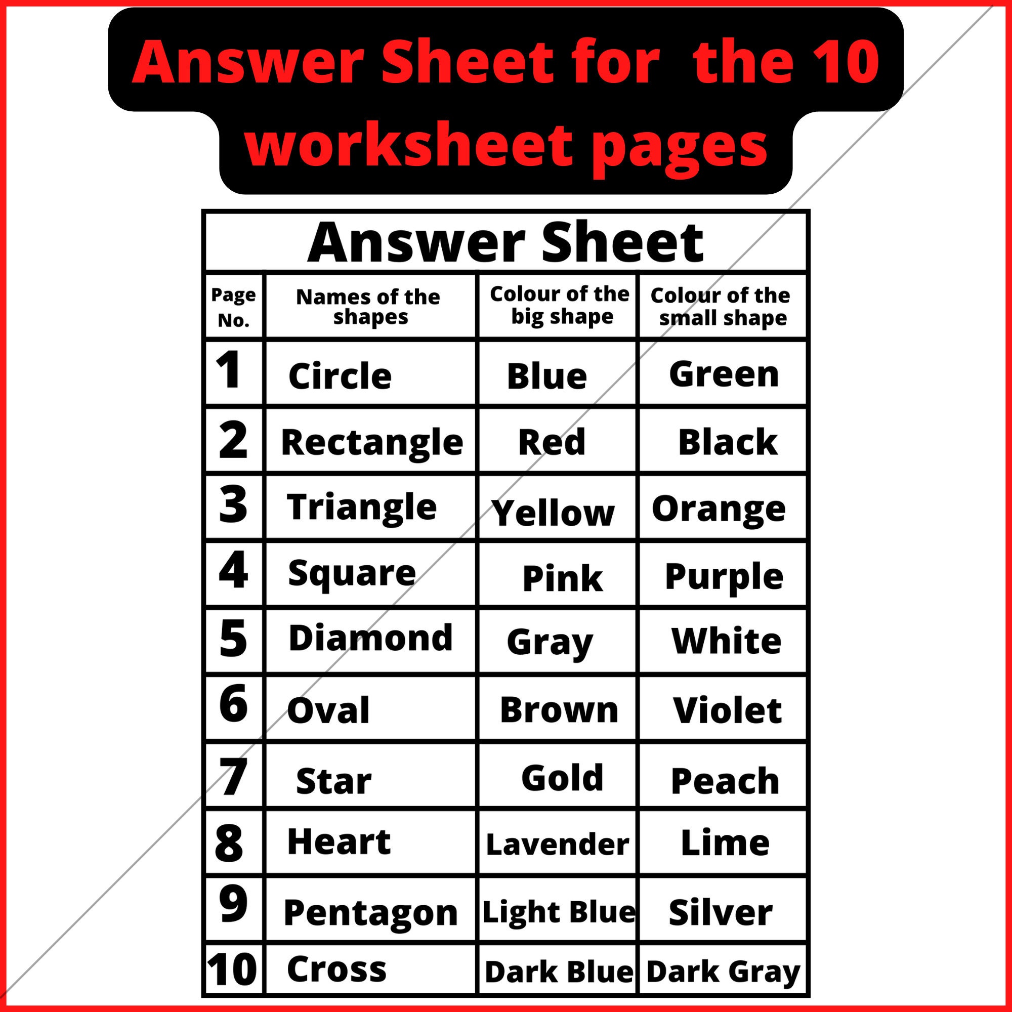 Printable Children's Worksheet 3-5 Yrs Home School Nursery Kindergarten Digital Download 8.5x11 ...