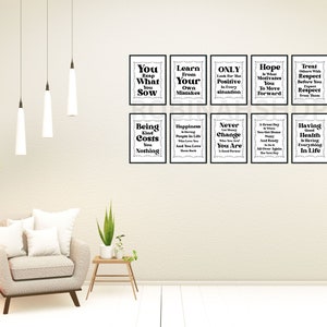 10 Printable Motivational Inspirational Positivity Wall Decor Wall Art ...