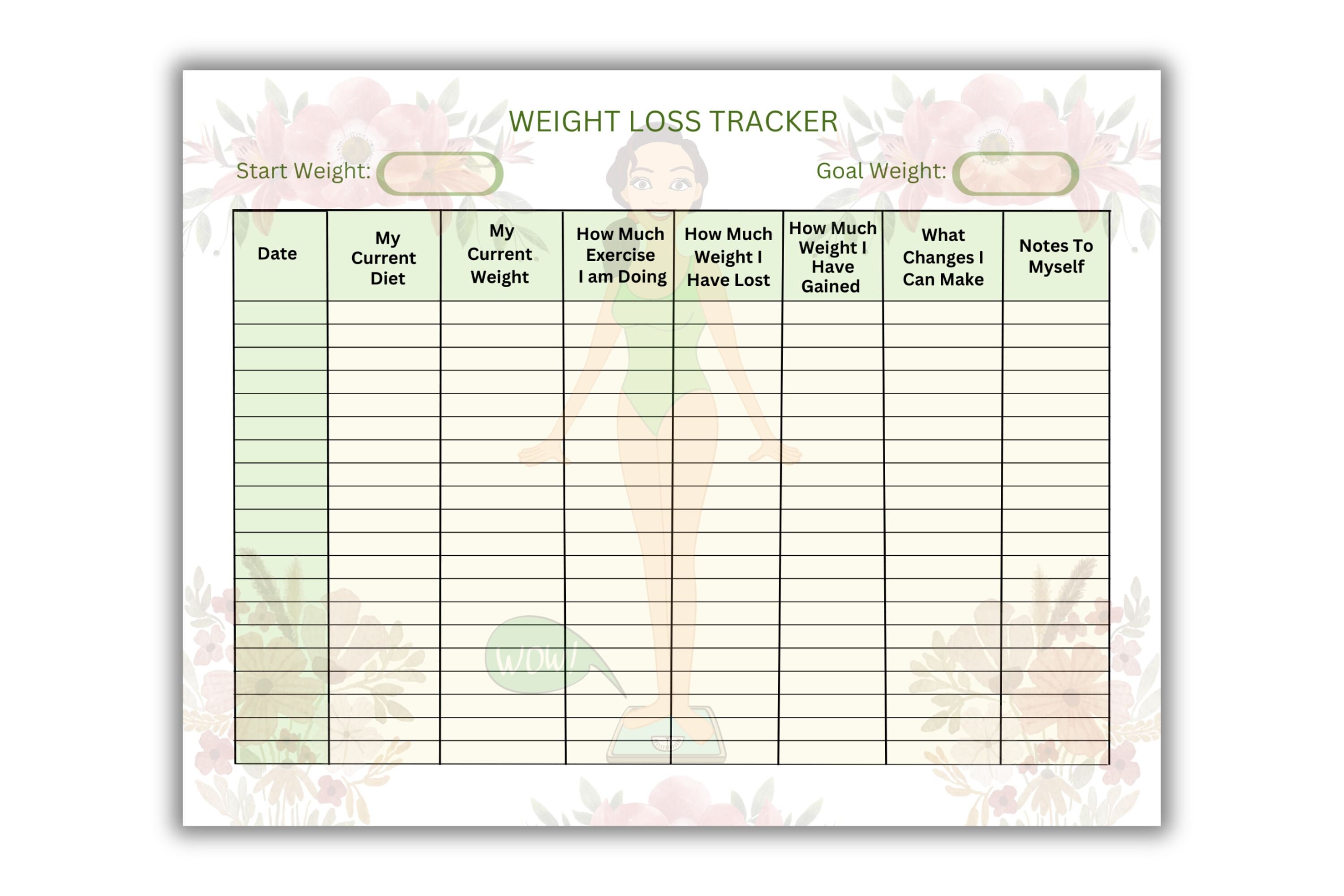 Bundle of 6 Life Hacks Trackers Habits Tracker Exercise & Fitness ...