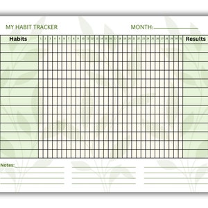 Bundle of 6 Life Hacks Trackers Habits Tracker Exercise & Fitness ...