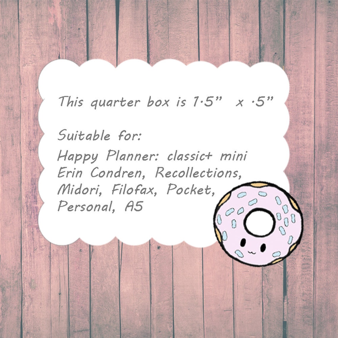Printable Quarter Boxes Kawaii Pastel Set Planner - Etsy