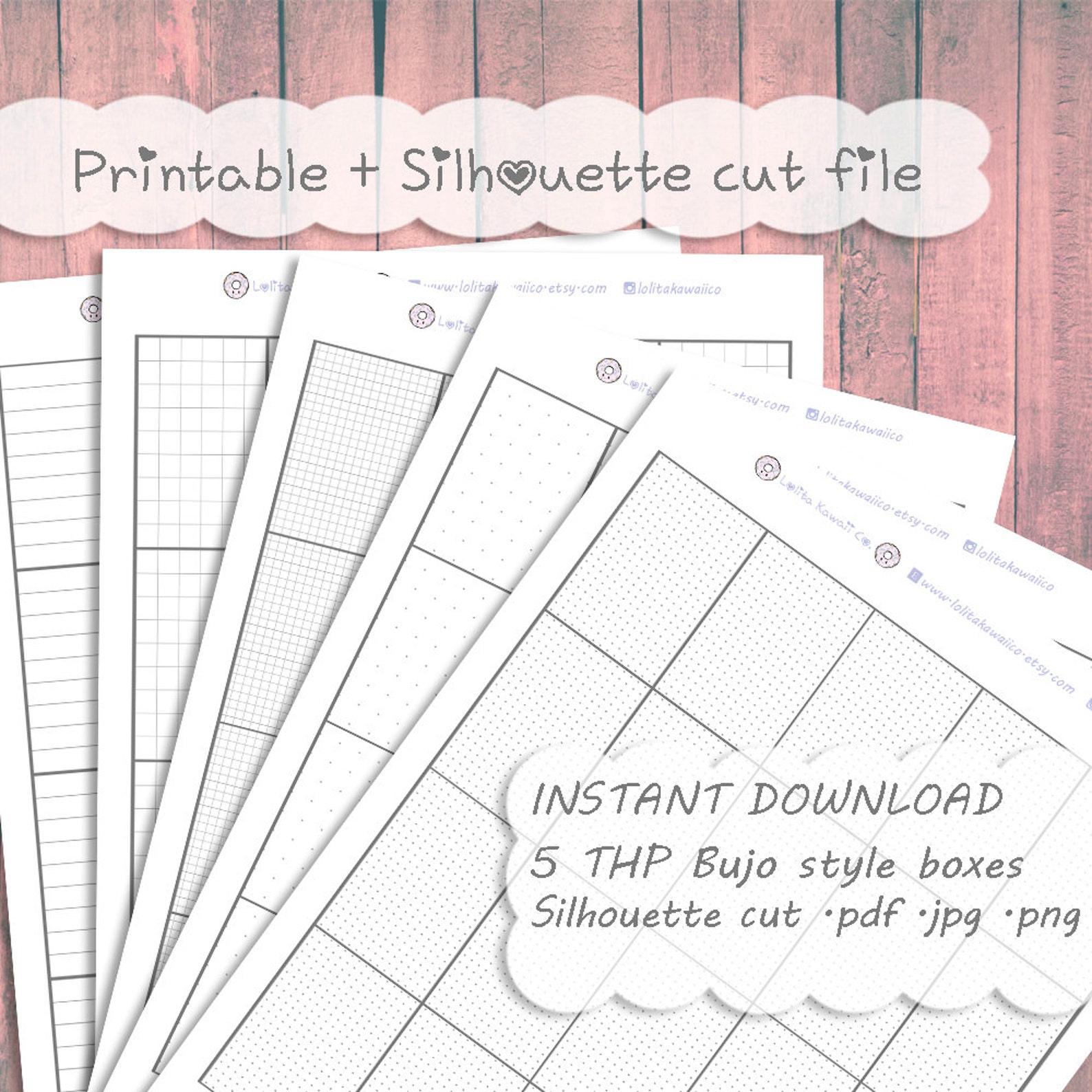 Printable Bujo Fullbox Bullet Journal Planner Stickers : - Etsy