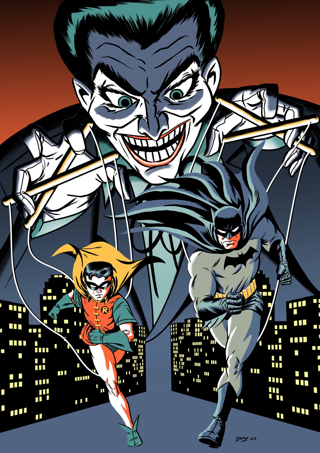 Classic Batman and Robin - Etsy