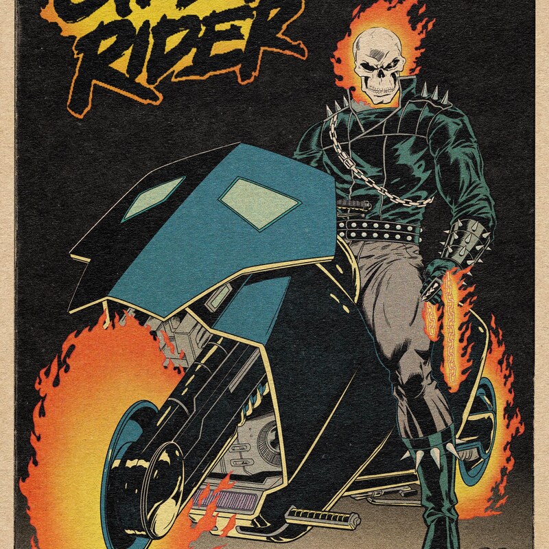 Ghost Rider Mask - Etsy