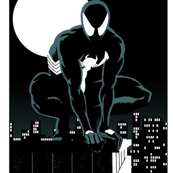 Black Suit Spider Man Mens - Etsy