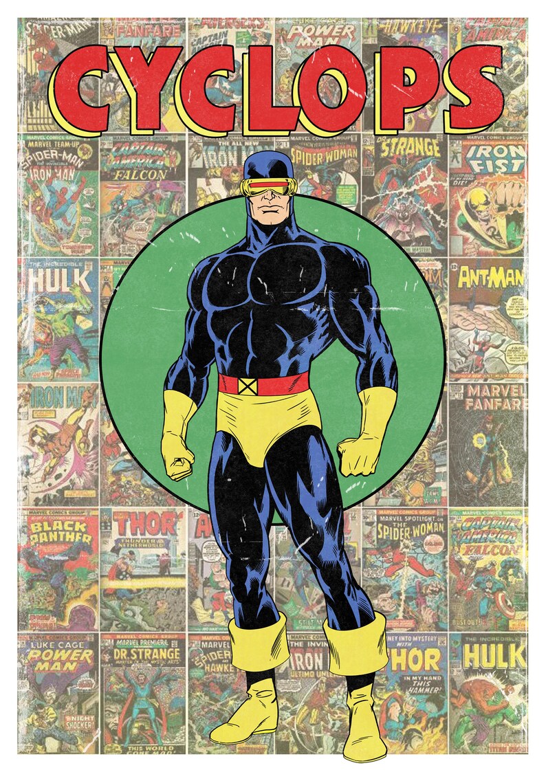 Marvel Icons: Cyclops - Etsy
